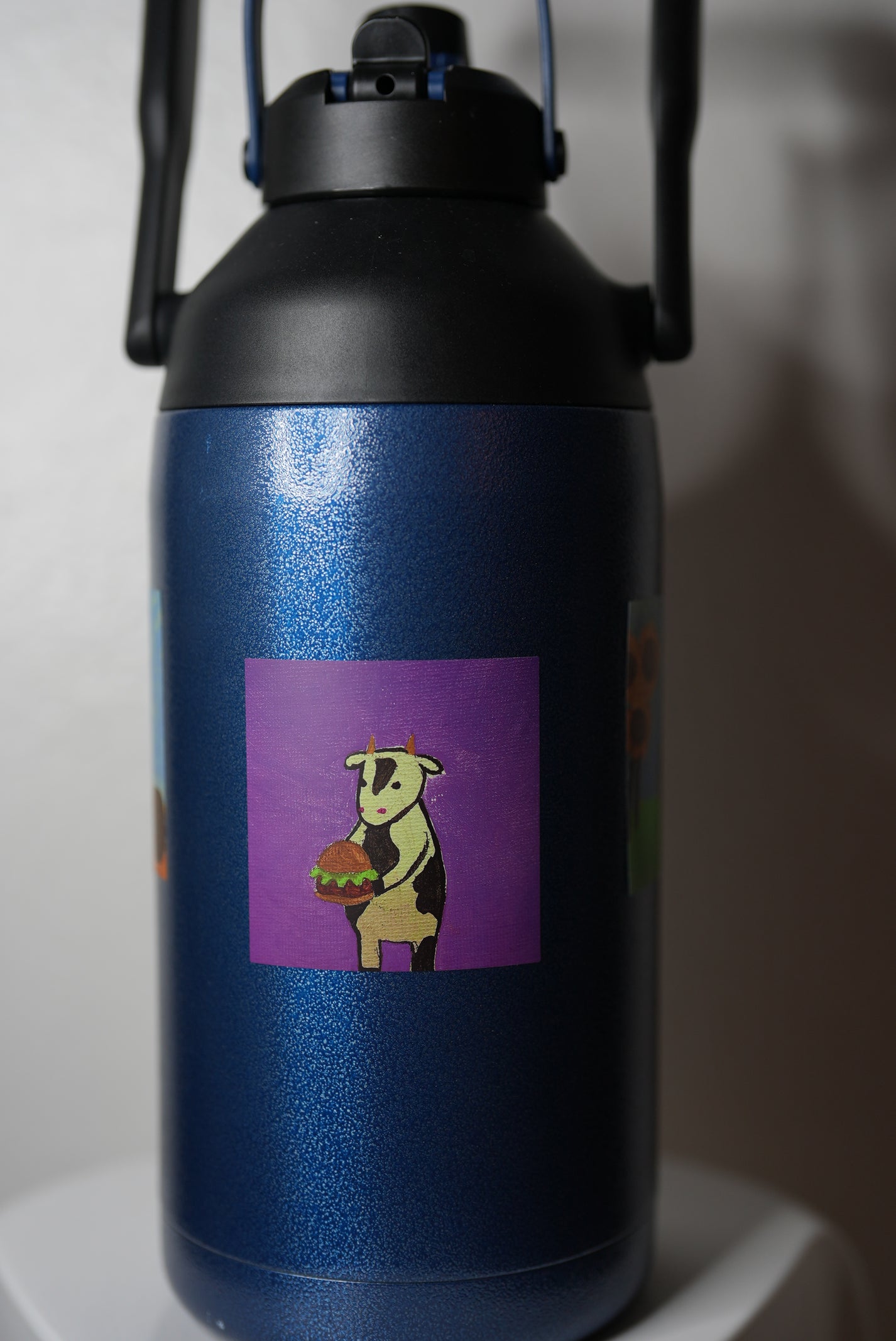 Carnivorous Cow (burger beef) Premium Sticker Print – LeanBeefTees